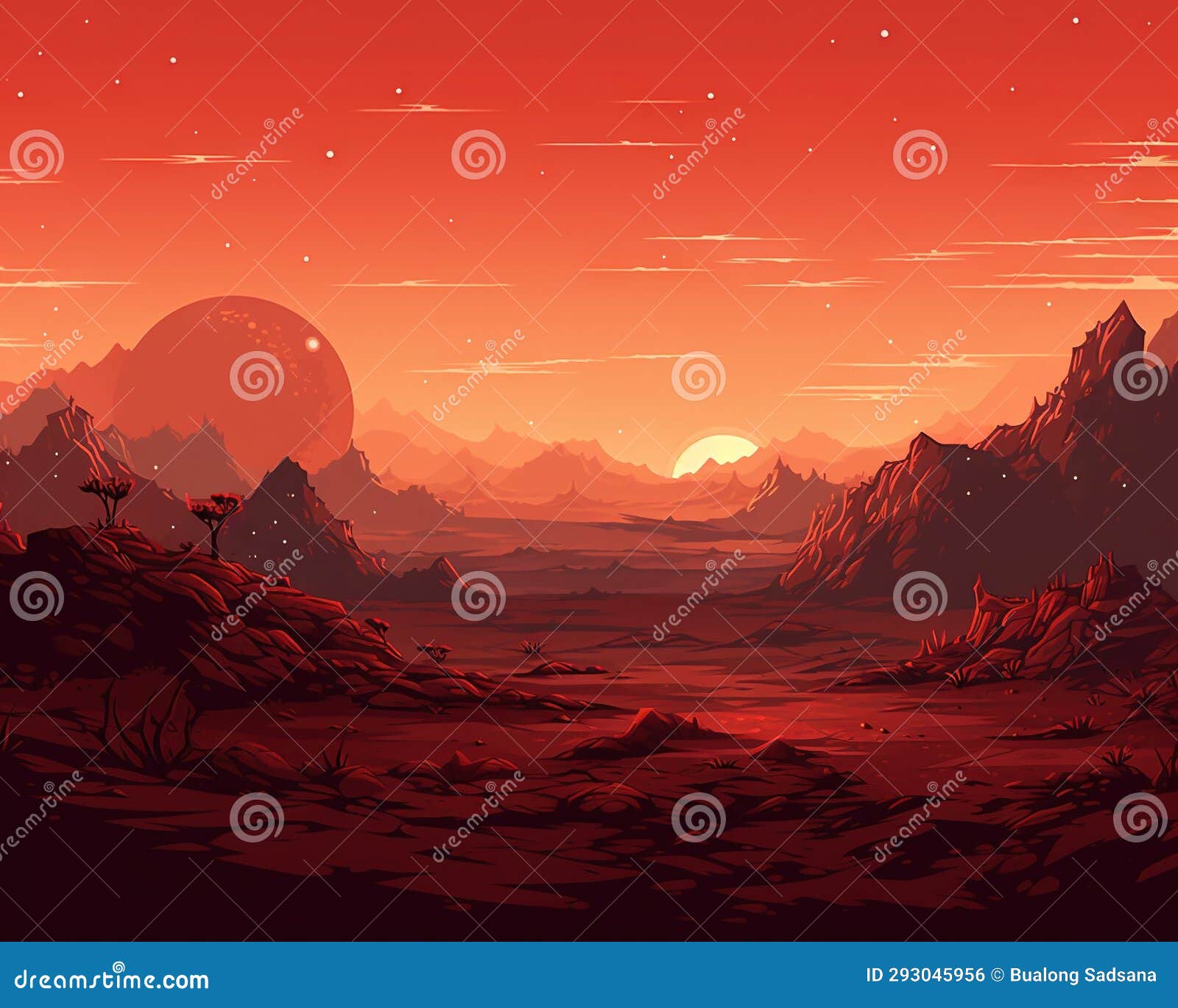 The Game is Called Mars Planet Landscape 8 Bit and is a Retro Art Game ... The Game is Called Mars Planet Landscape 8 Bit and is a Retro Art Game ...
