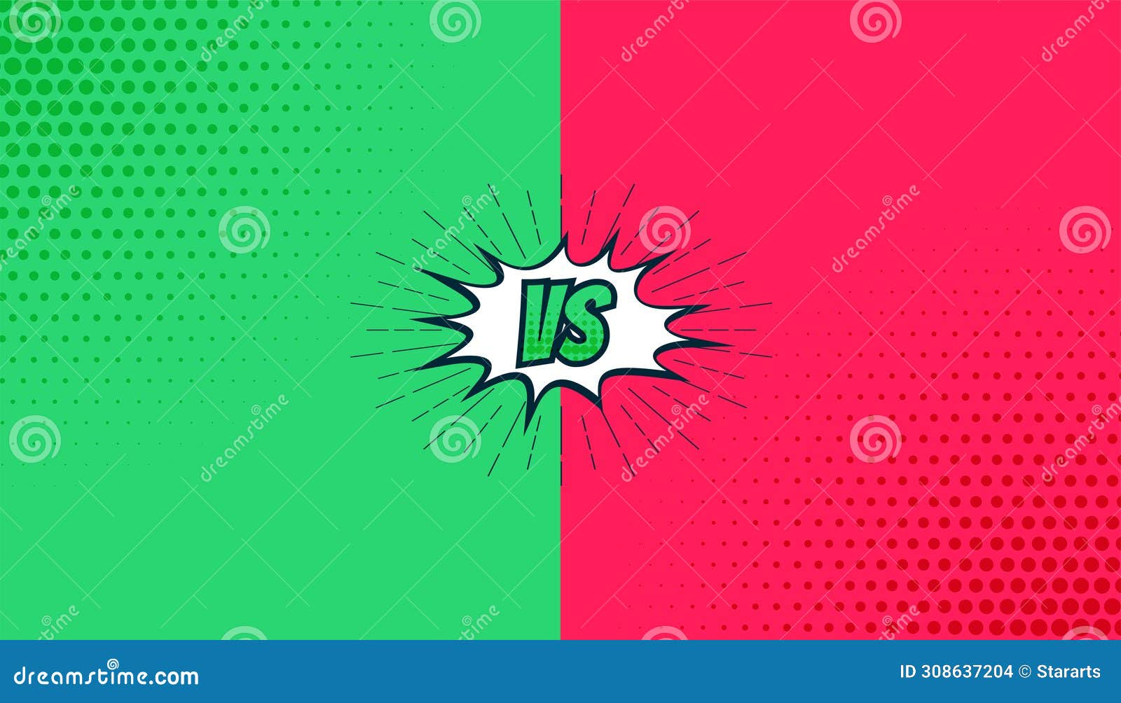 Game on! Cartoon Versus Vs Banner for Tournament and Contest Stock ...