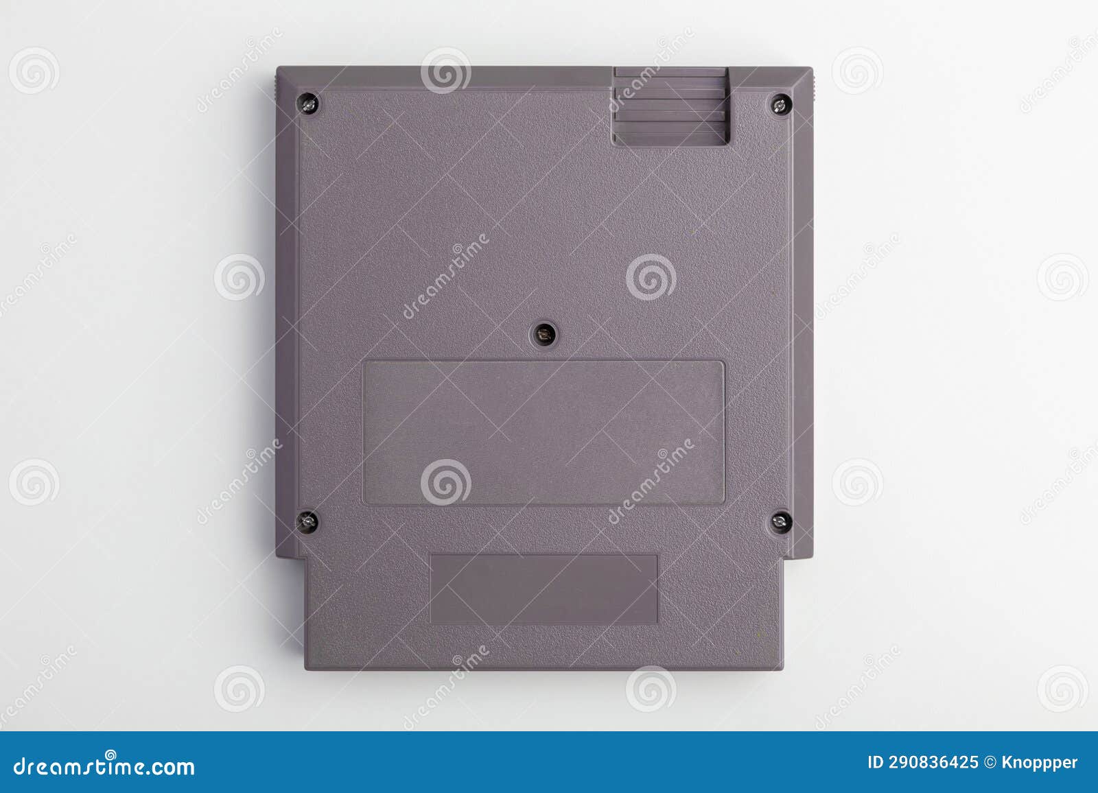 Game Cartridge with Blank Label Stock Image - Image of video, retro ...