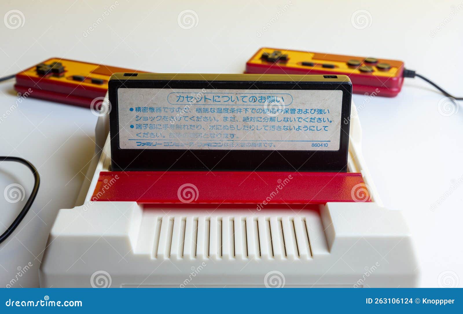 Famicom video game console editorial stock image. Image of retro ...