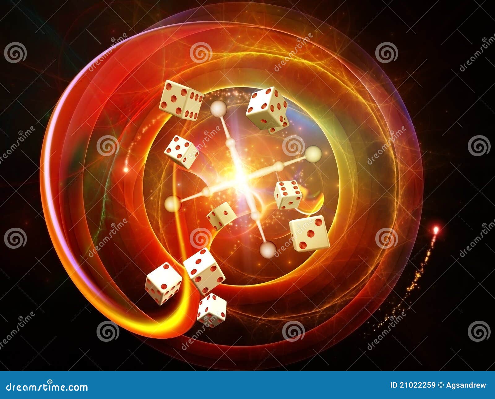 Game of Chance stock illustration. Illustration of energy - 21022259