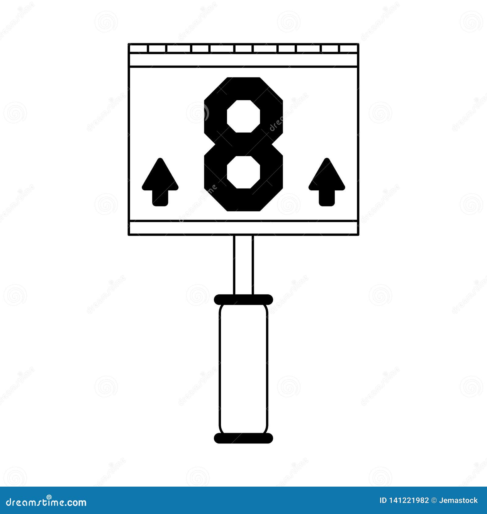 Game Change Symbol Post Black and White Stock Vector - Illustration of ...