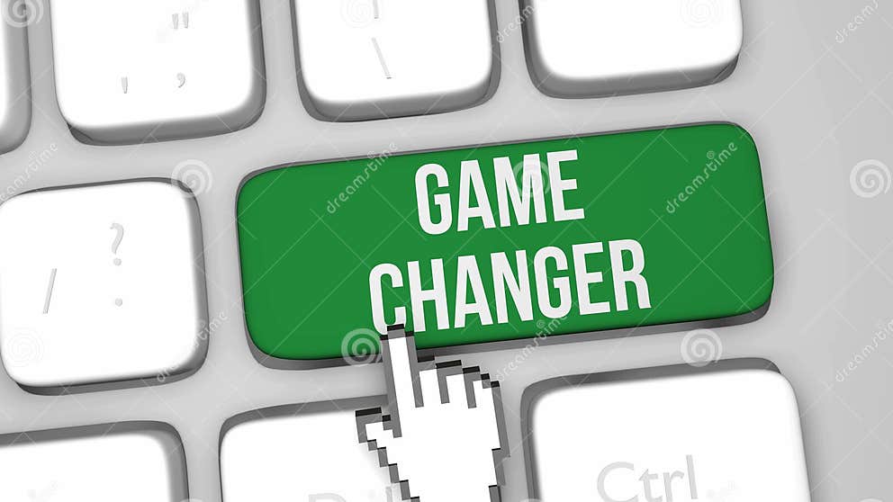 Game Changer keyboard key stock illustration. Illustration of keyboard ...