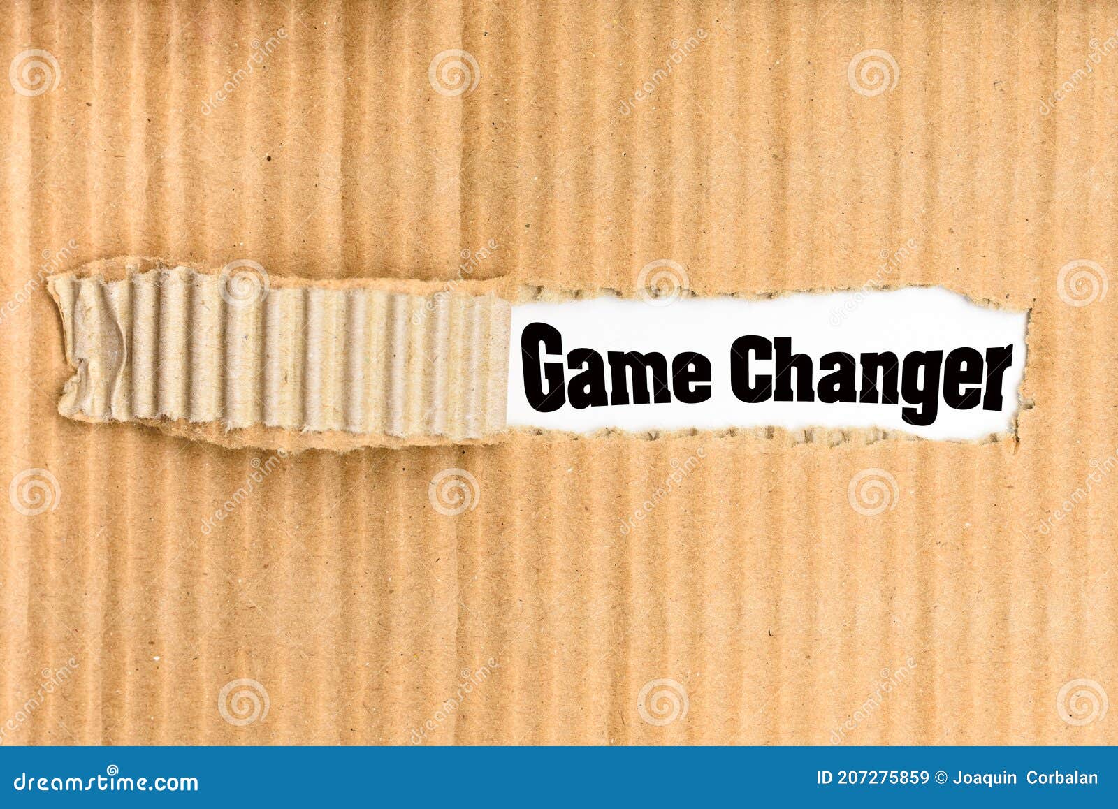 Game Changer, Word Written on a Torn Piece of Cardboard Stock Image ...