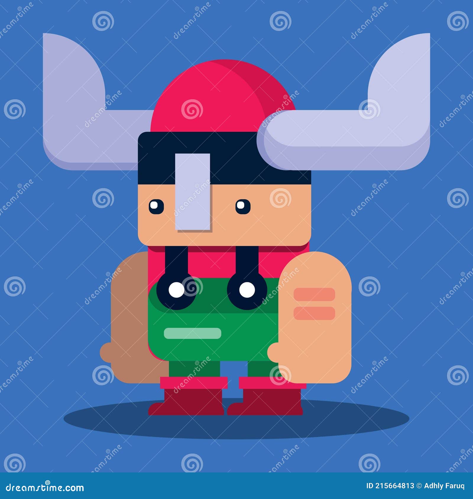 The Viking - Game Character Stock Vector - Illustration of sketch ...