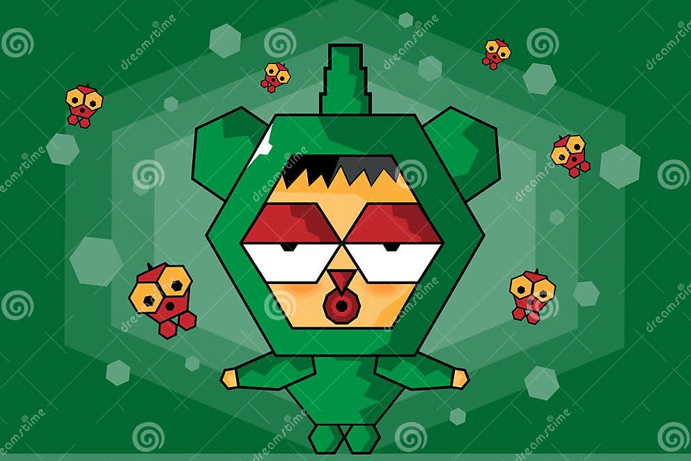 Game Character Cartoon stock vector. Illustration of graphics - 8853711