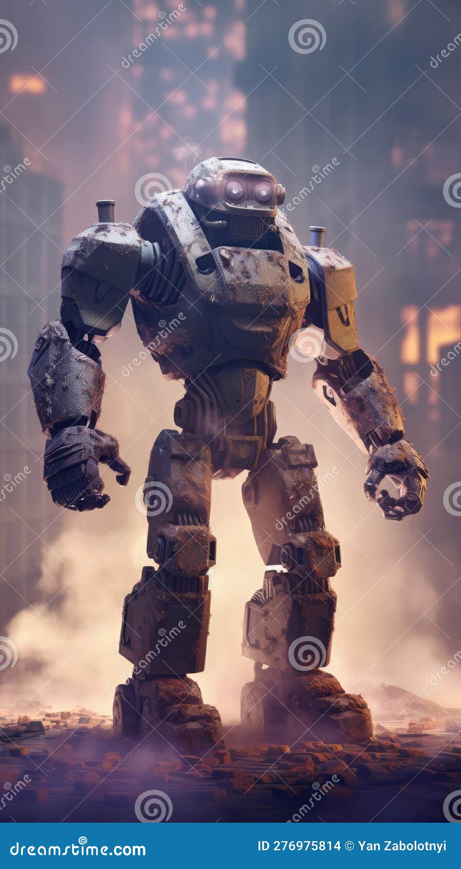 Game Character a Golem Digital Art. Generative AI Stock Illustration ...