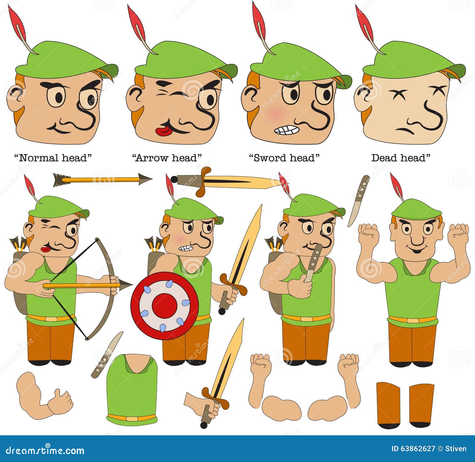 Medieval Hero Knight Riding Horse With Heraldic Shield Black Vector ...