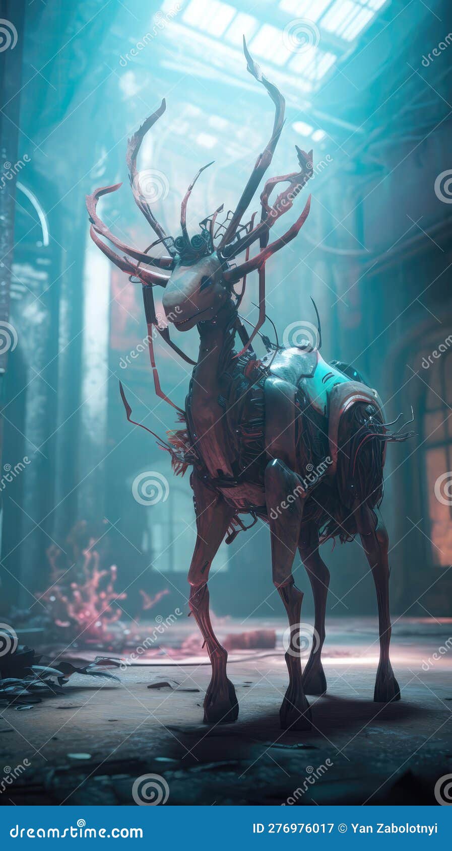 Game Character a Quadrupedal Creature with a Deer Digital Art ...