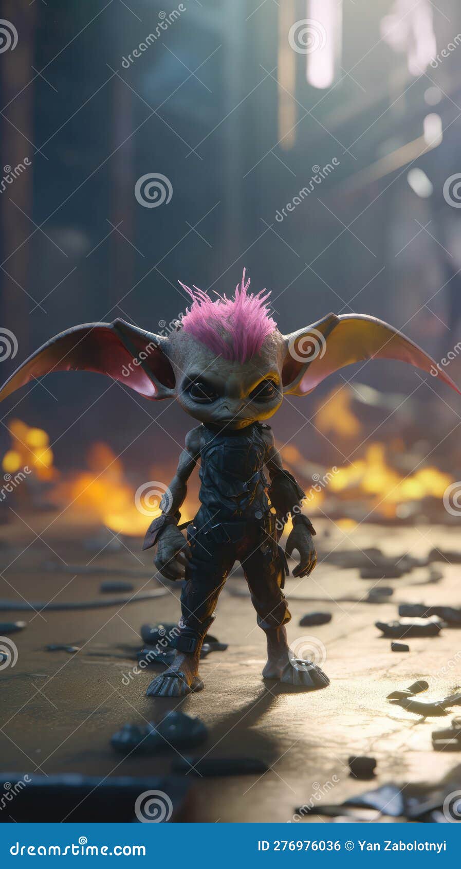 Game Character a Small Imp Digital Art. Generative AI Stock ...