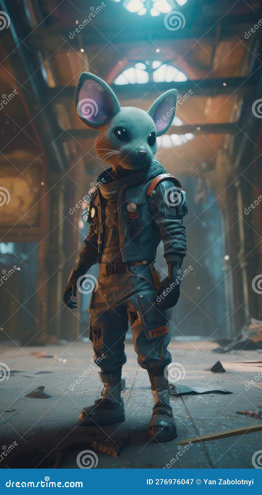 Game Character a Small Rodent Digital Art. Generative AI Stock ...