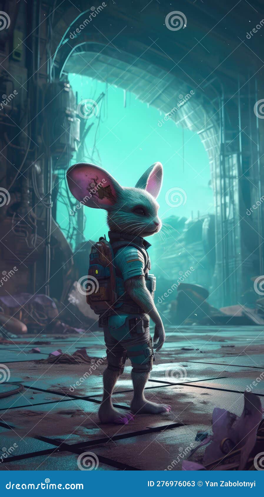 Game Character a Small Rodent Digital Art. Generative AI Stock ...