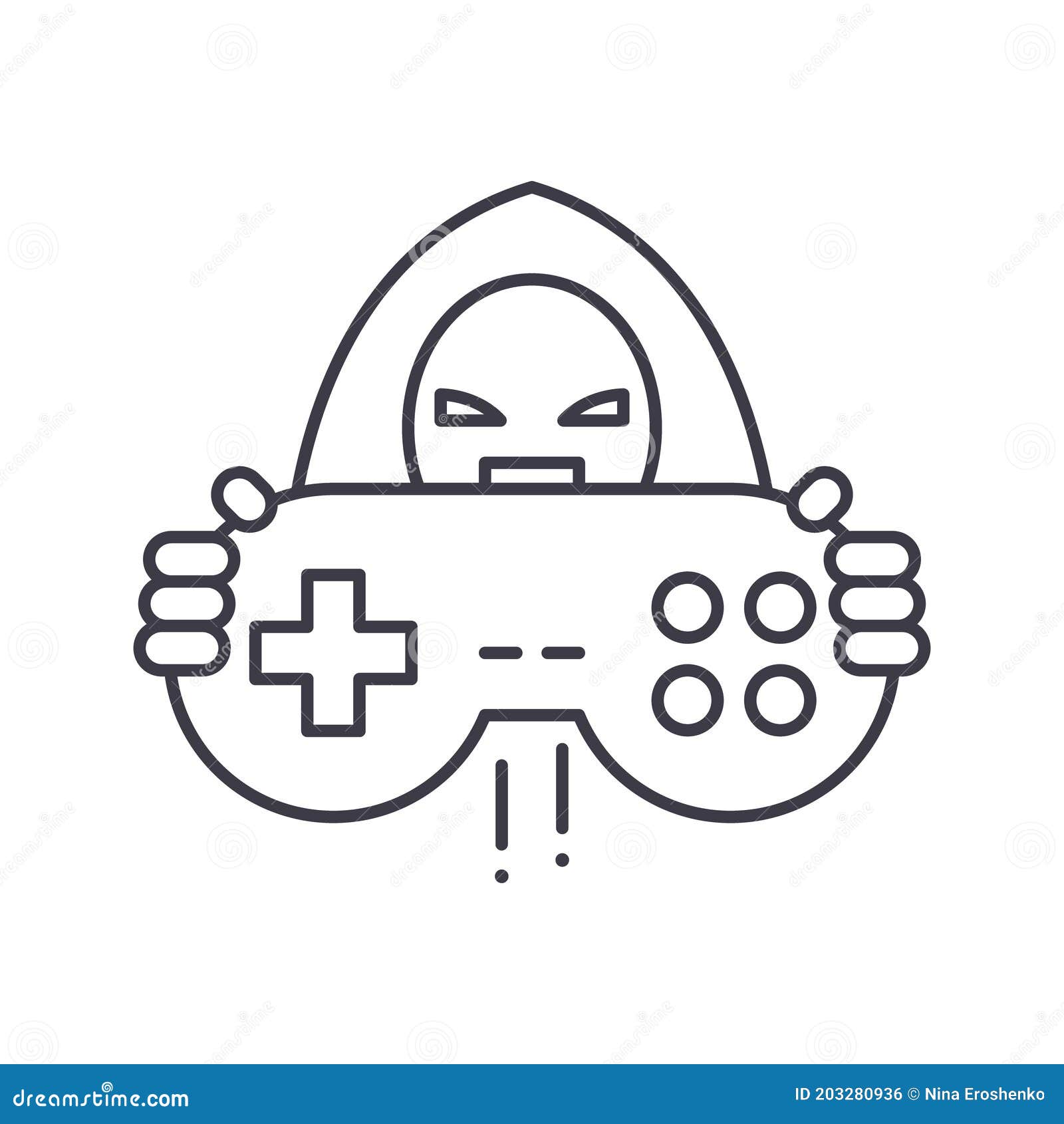 Game Cheat Icon, Linear Isolated Illustration, Thin Line Vector, Web ...