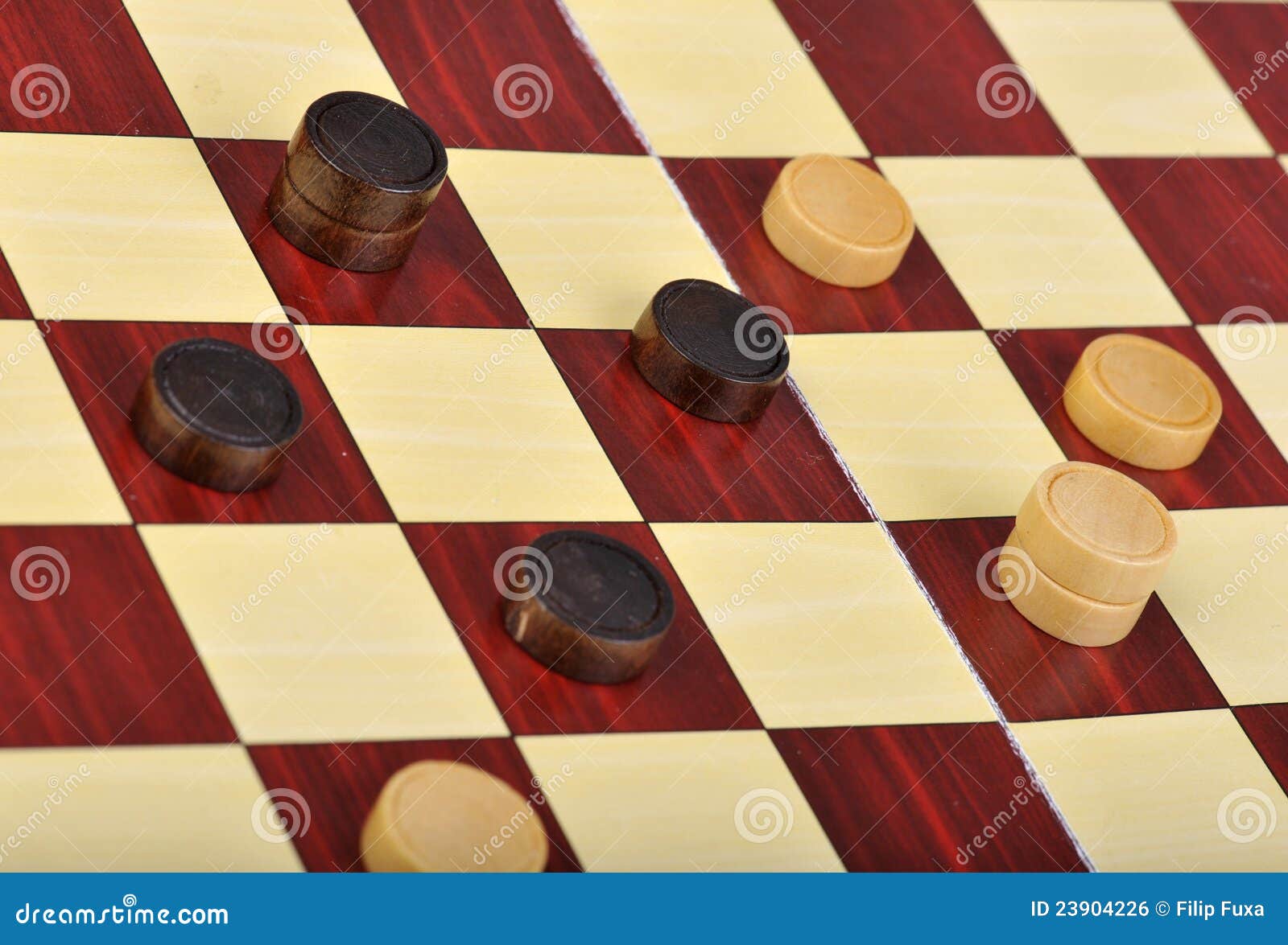 The game of checkers stock photo. Image of dams, competition - 23904226