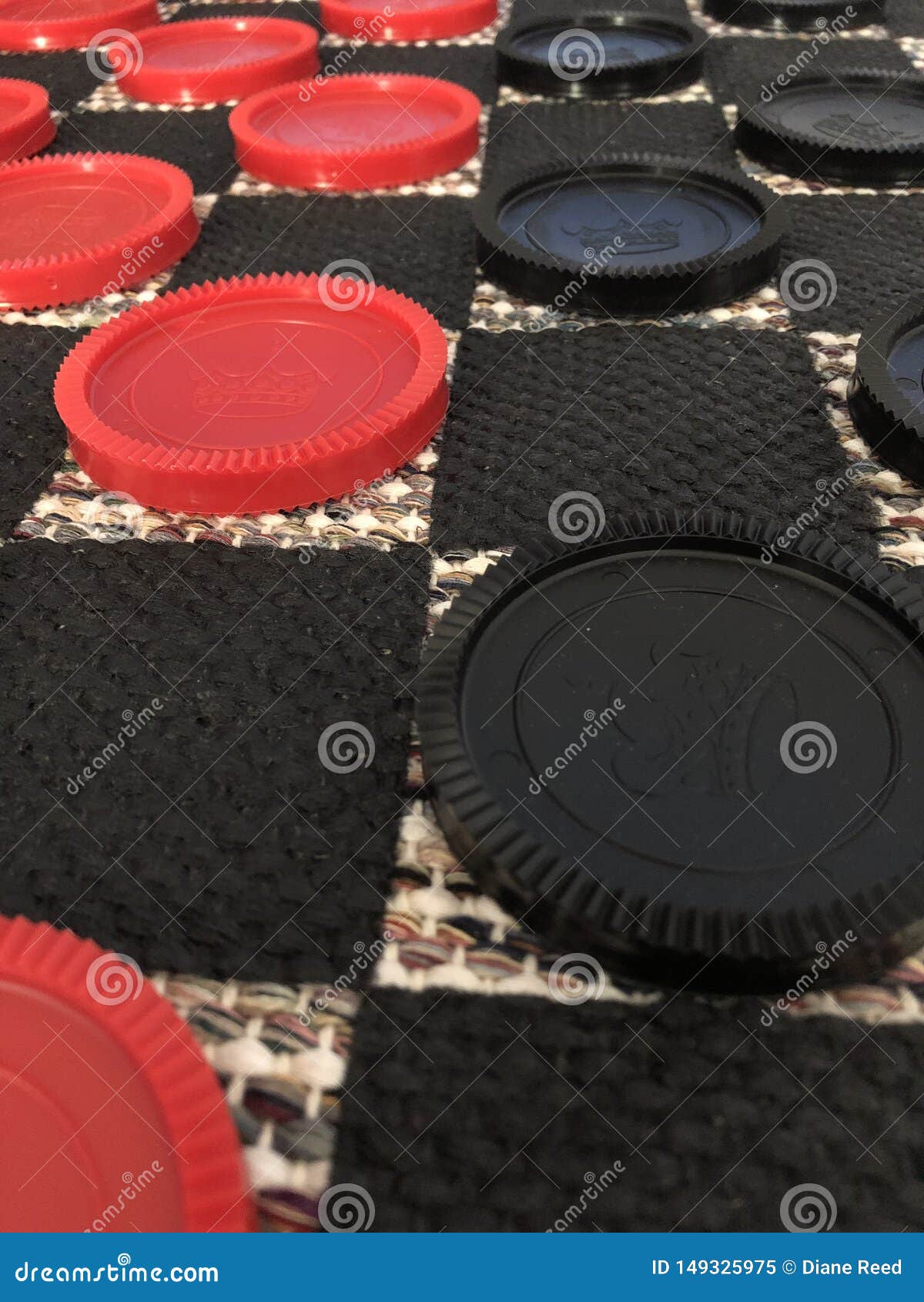 Game of Checkers stock image. Image of checkers, black - 149325975