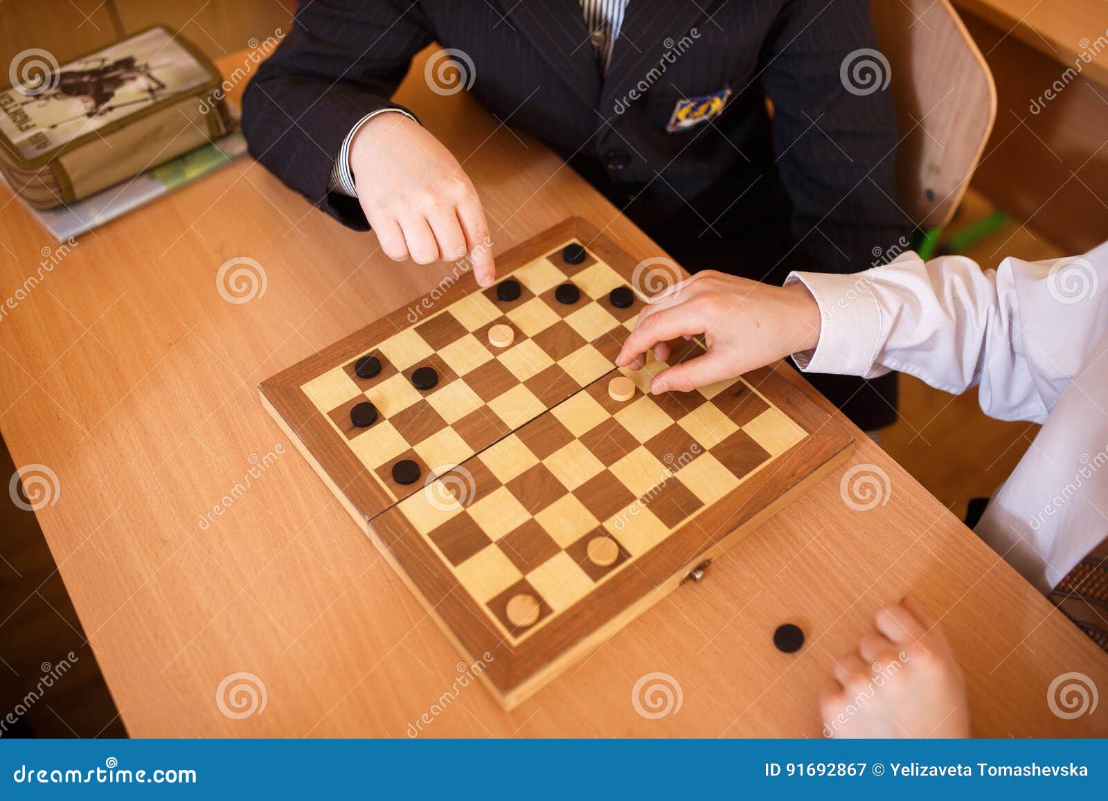 Game of checkers stock image. Image of game, decision - 91692867
