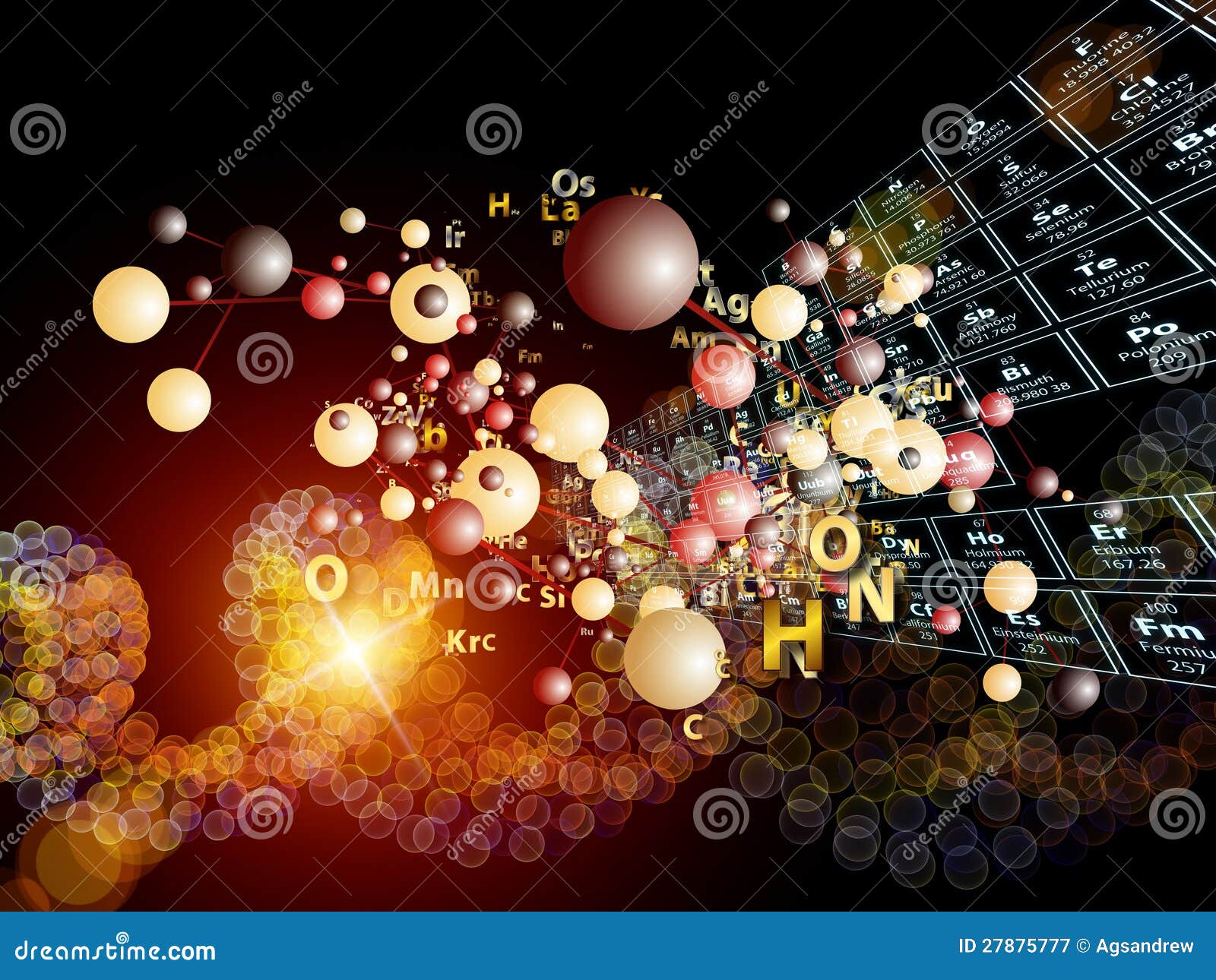 Game of Chemical Elements stock illustration. Illustration of collage ...