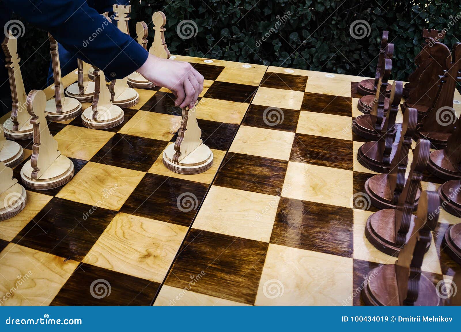The Game of Chess. the Beginning of the Game Stock Image - Image of ...