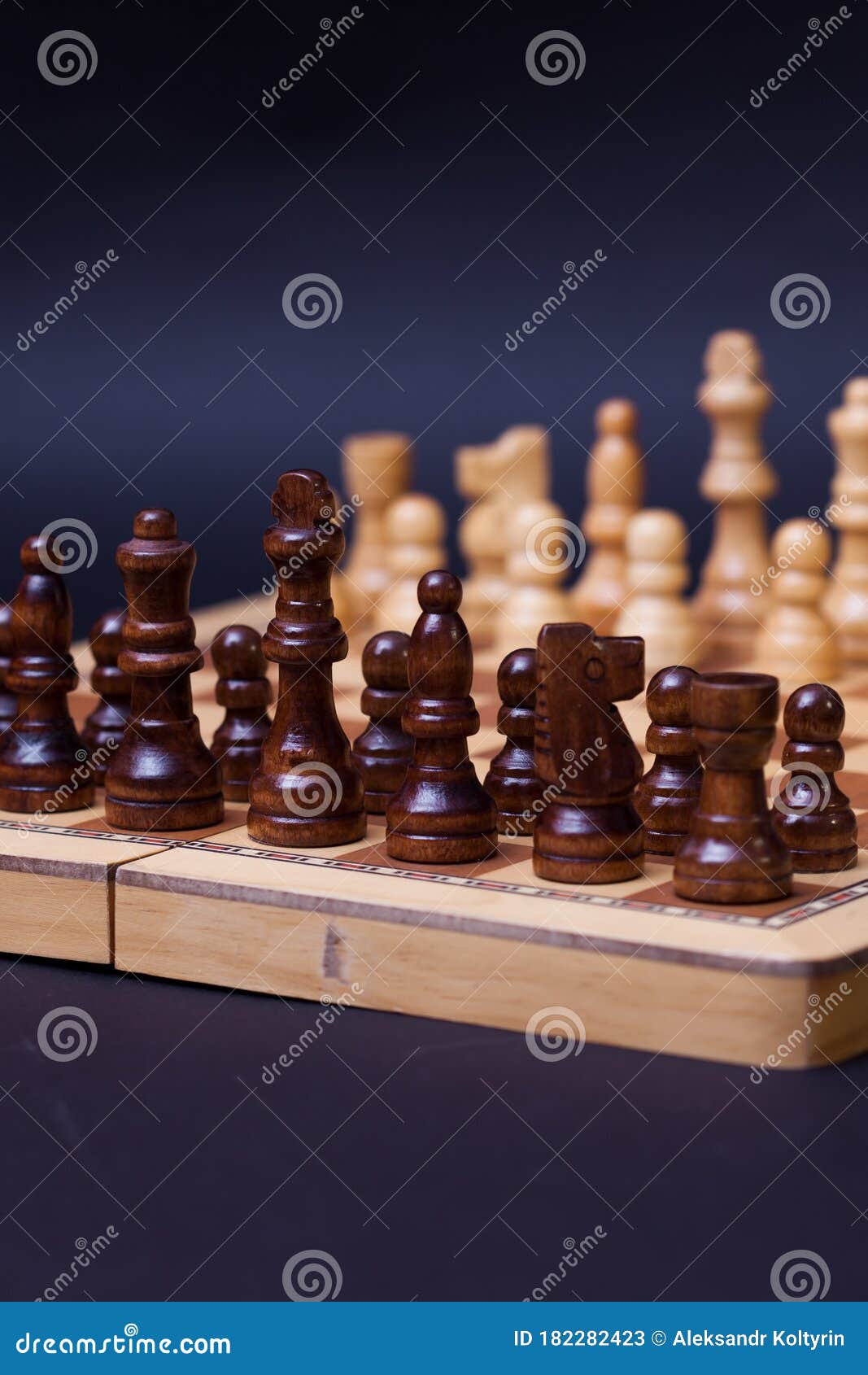 A Game of Chess, the Beginning of a Chess Game Two Sides Opposite Each ...