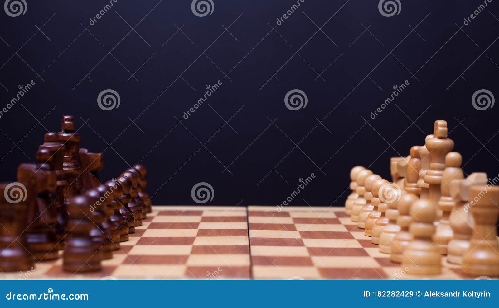 A Game of Chess, the Beginning of a Chess Game Two Sides Opposite Each ...