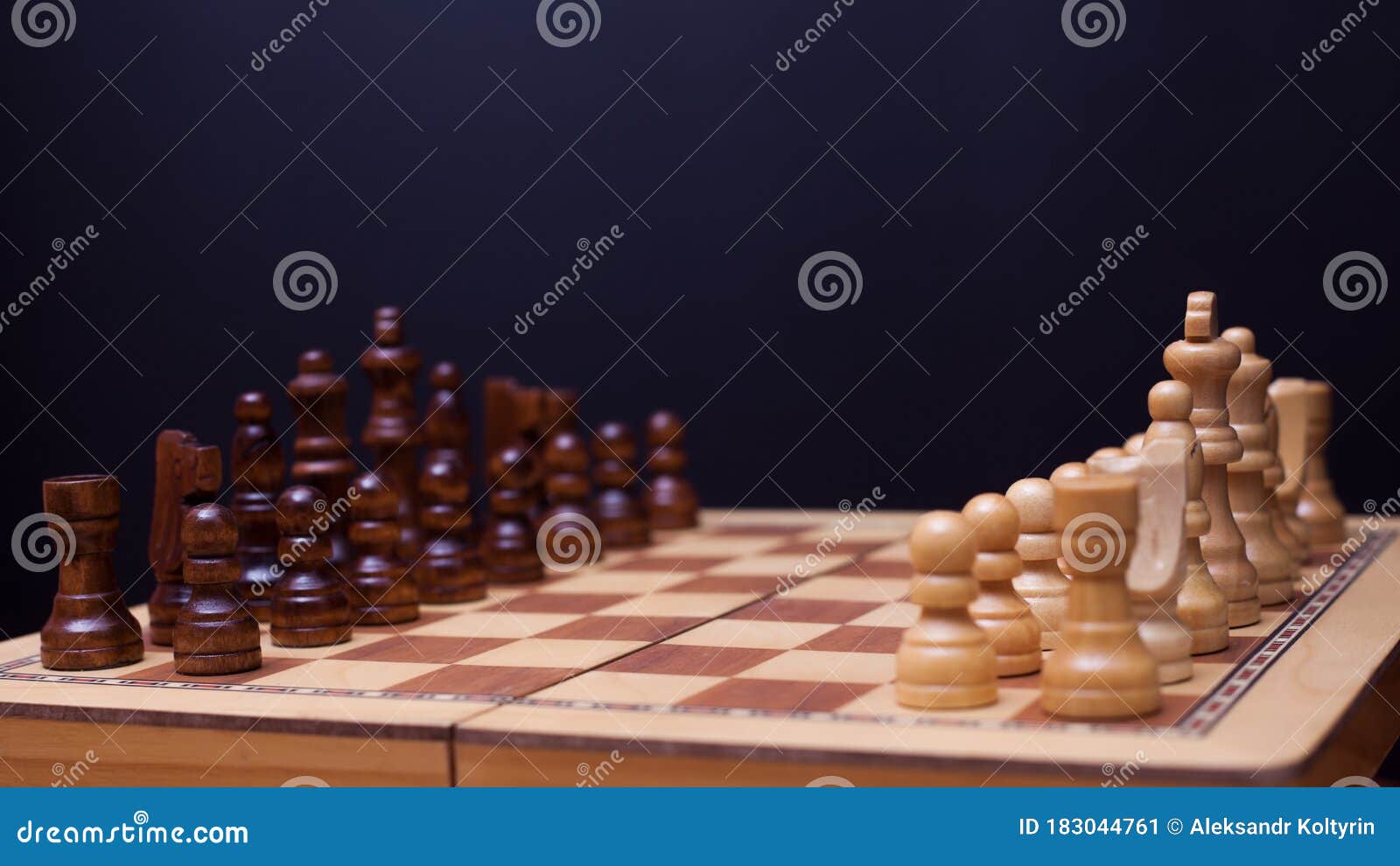 A Game of Chess, the Beginning of a Chess Game Two Sides Opposite Each ...