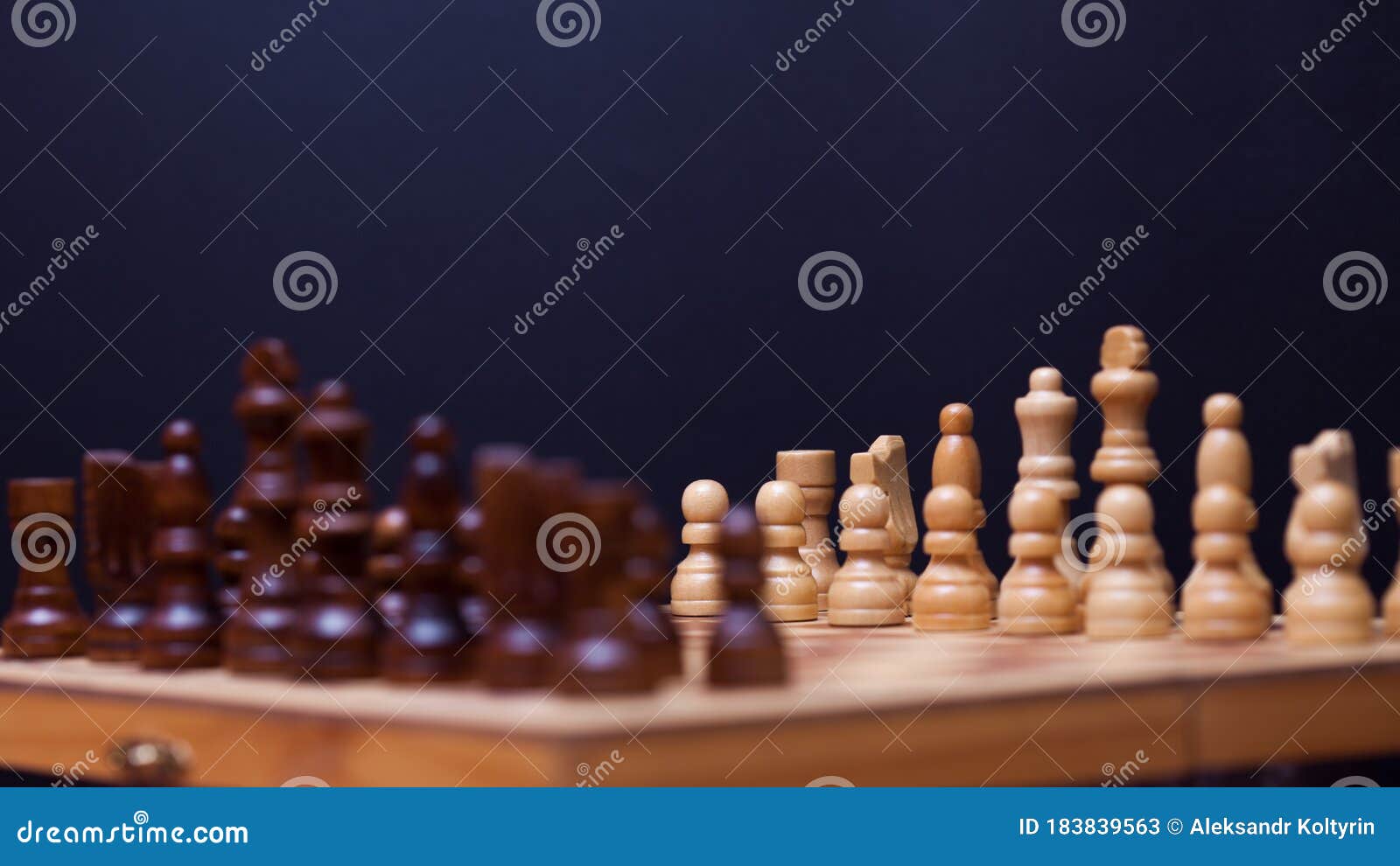 A Game of Chess, the Beginning of a Chess Game Two Sides Opposite Each ...