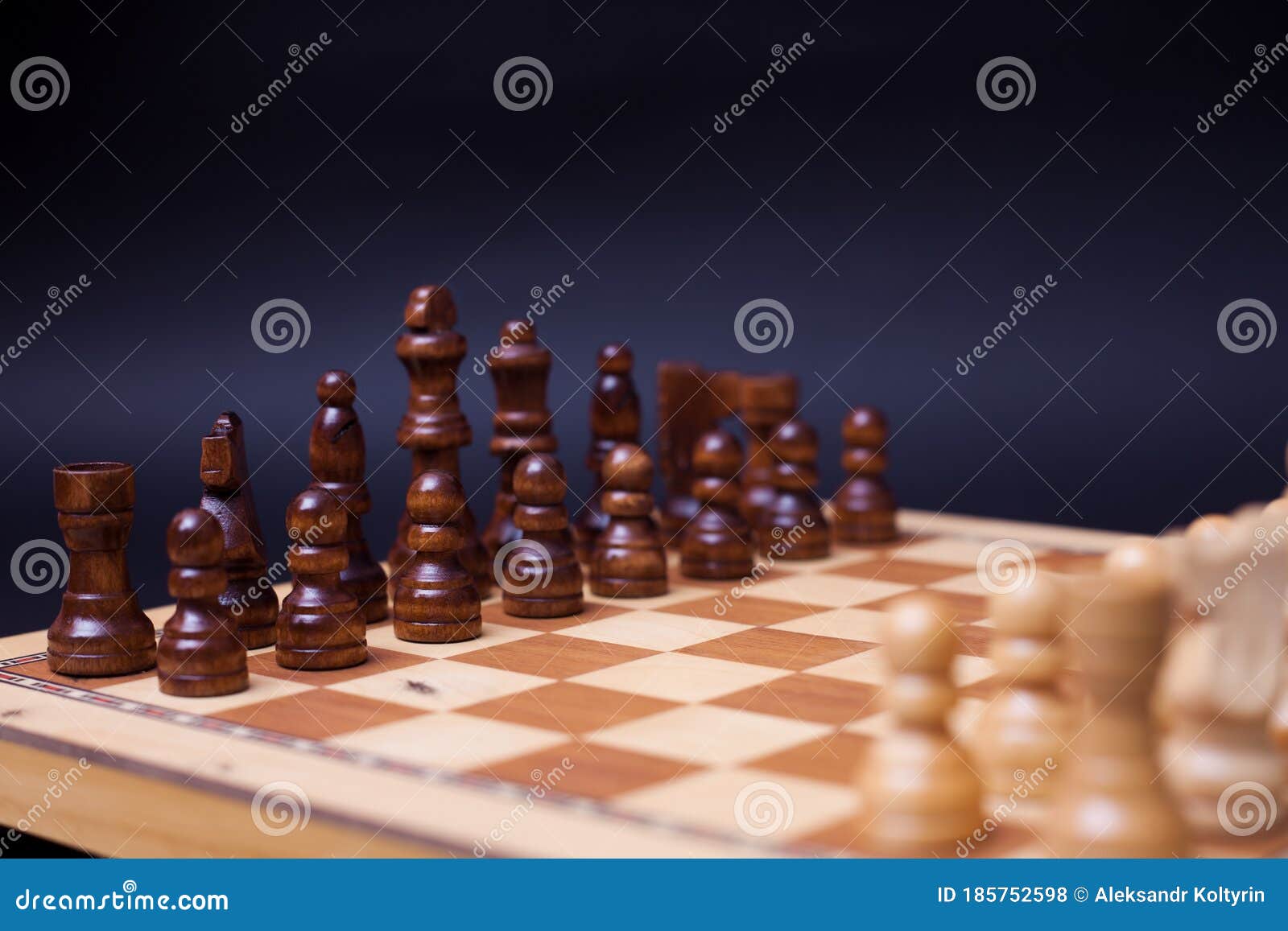 A Game of Chess, the Beginning of a Chess Game Two Sides Opposite Each ...