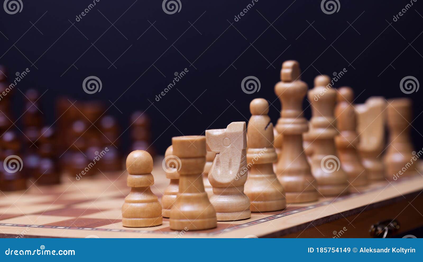 A Game of Chess, the Beginning of a Chess Game Two Sides Opposite Each ...