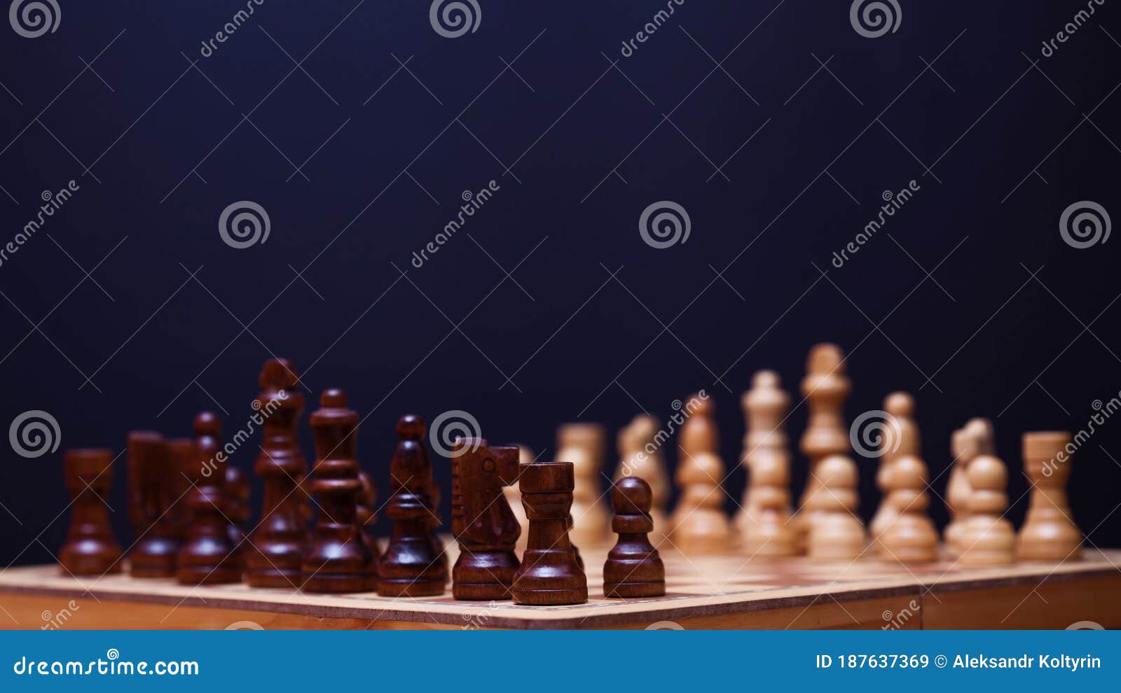 A Game of Chess, the Beginning of a Chess Game Two Sides Opposite Each ...