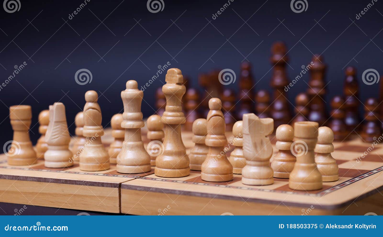 A Game of Chess, the Beginning of a Chess Game Two Sides Opposite Each ...