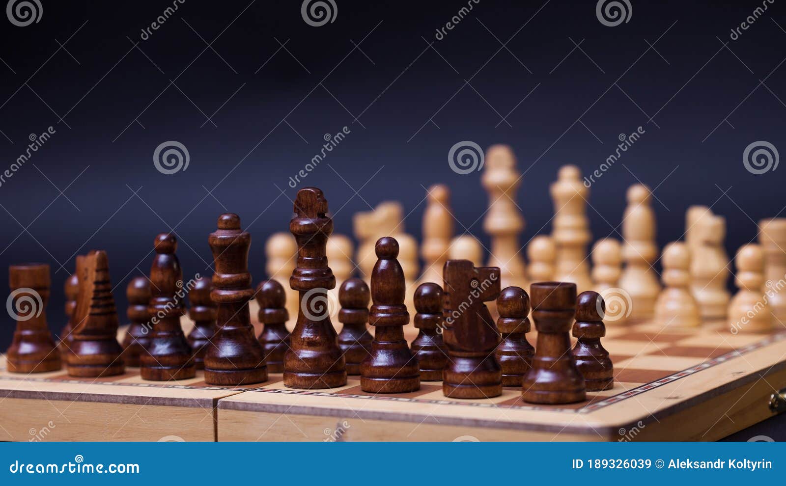 A Game of Chess, the Beginning of a Chess Game Two Sides Opposite Each ...