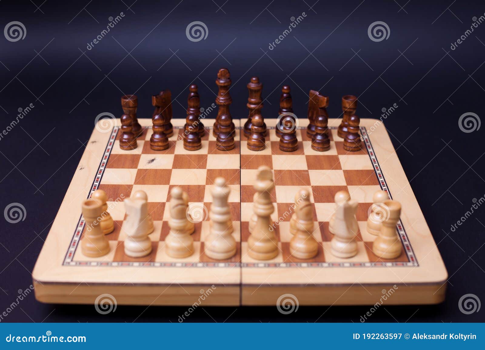A Game of Chess, the Beginning of a Chess Game Two Sides Opposite Each ...