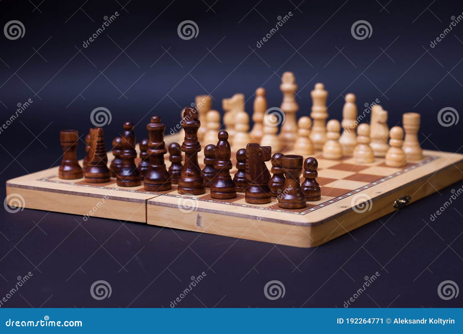 A Game of Chess, the Beginning of a Chess Game Two Sides Opposite Each ...