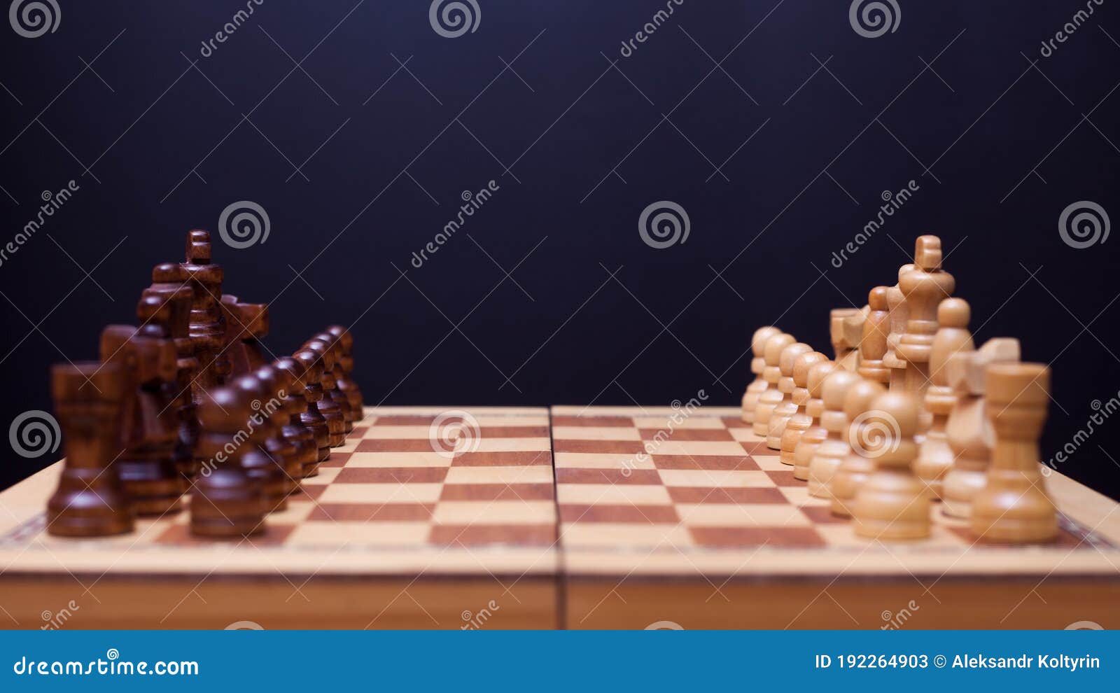 A Game of Chess, the Beginning of a Chess Game Two Sides Opposite Each ...