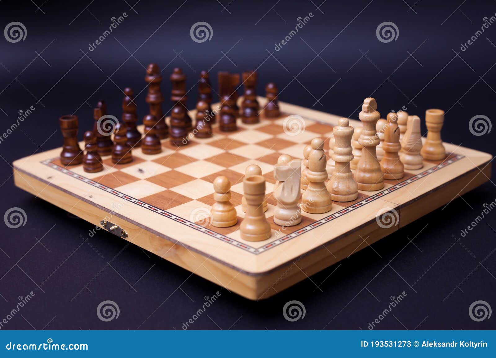 A Game of Chess, the Beginning of a Chess Game Two Sides Opposite Each ...