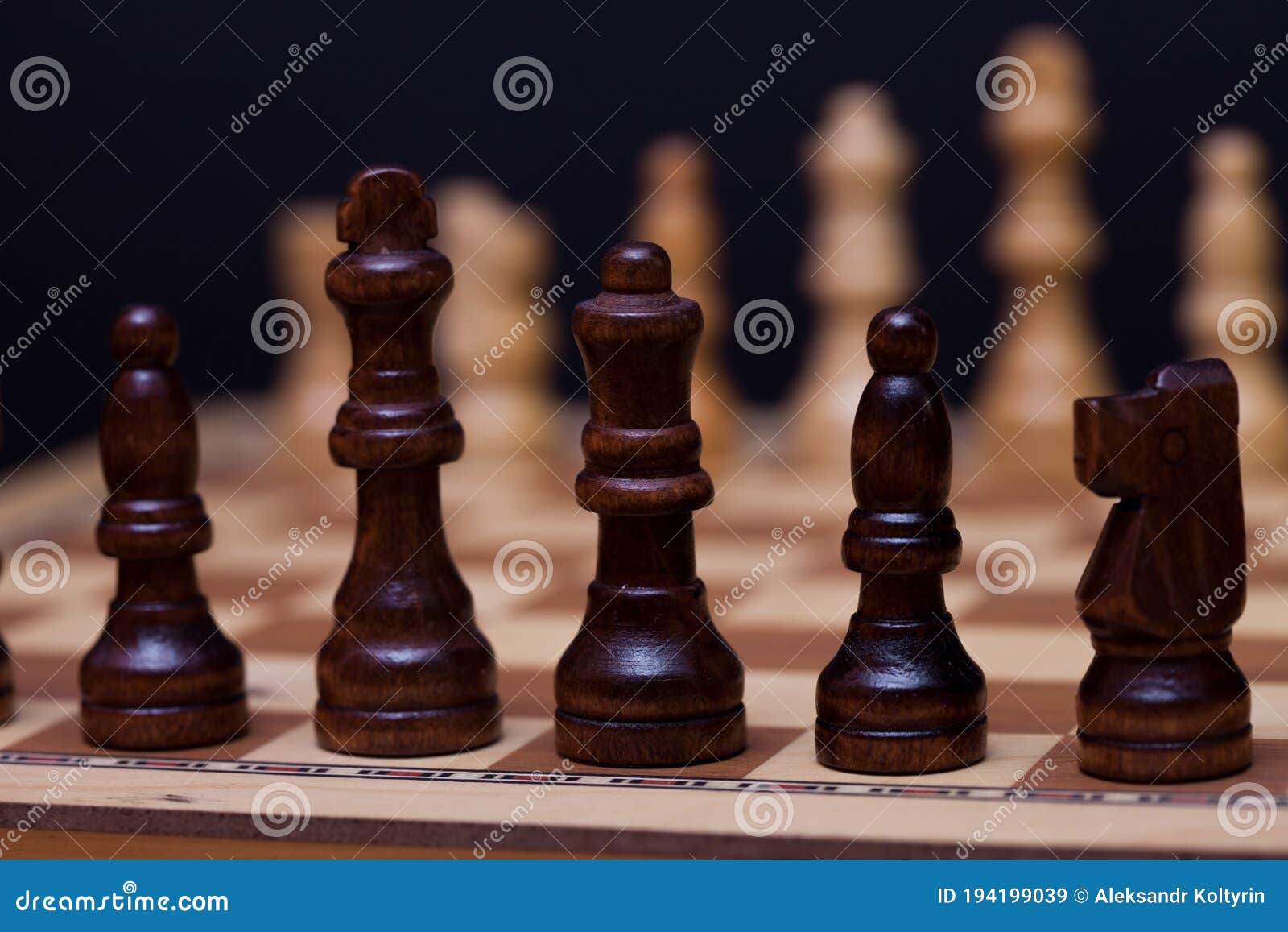 A Game of Chess, the Beginning of a Chess Game Two Sides Opposite Each ...