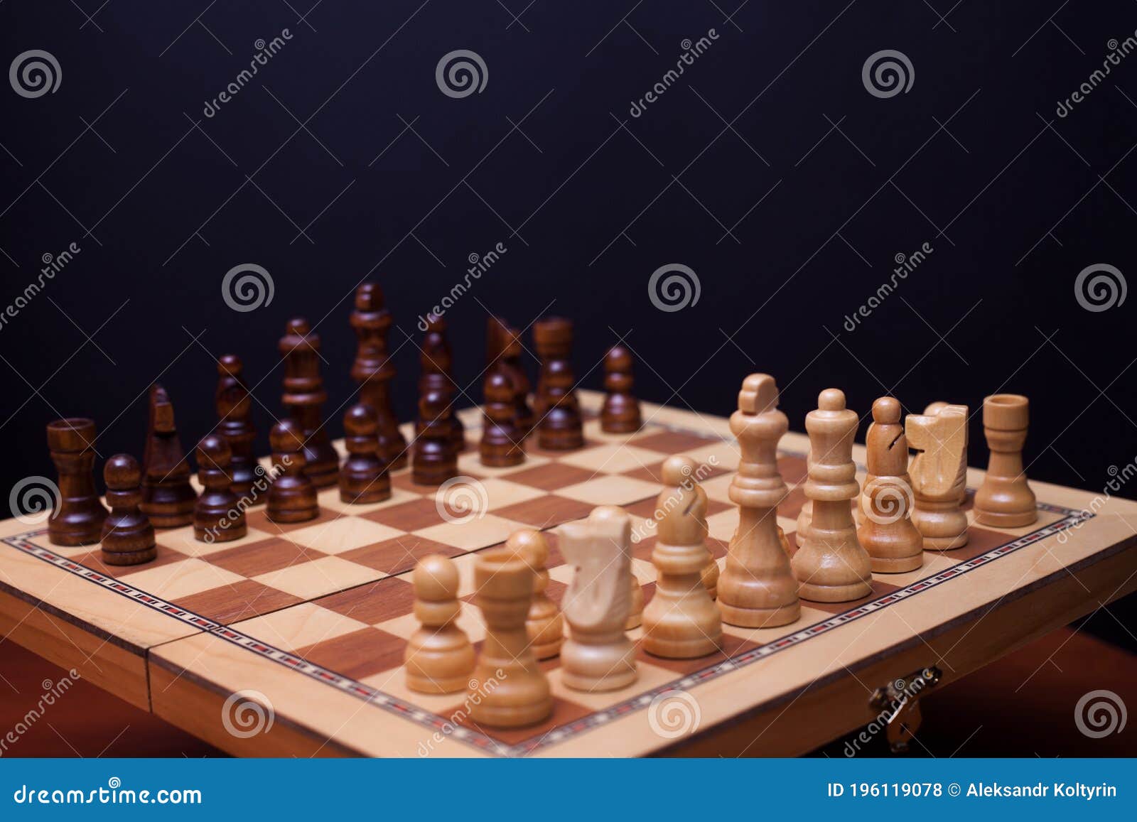 A Game of Chess, the Beginning of a Chess Game Two Sides Opposite Each ...