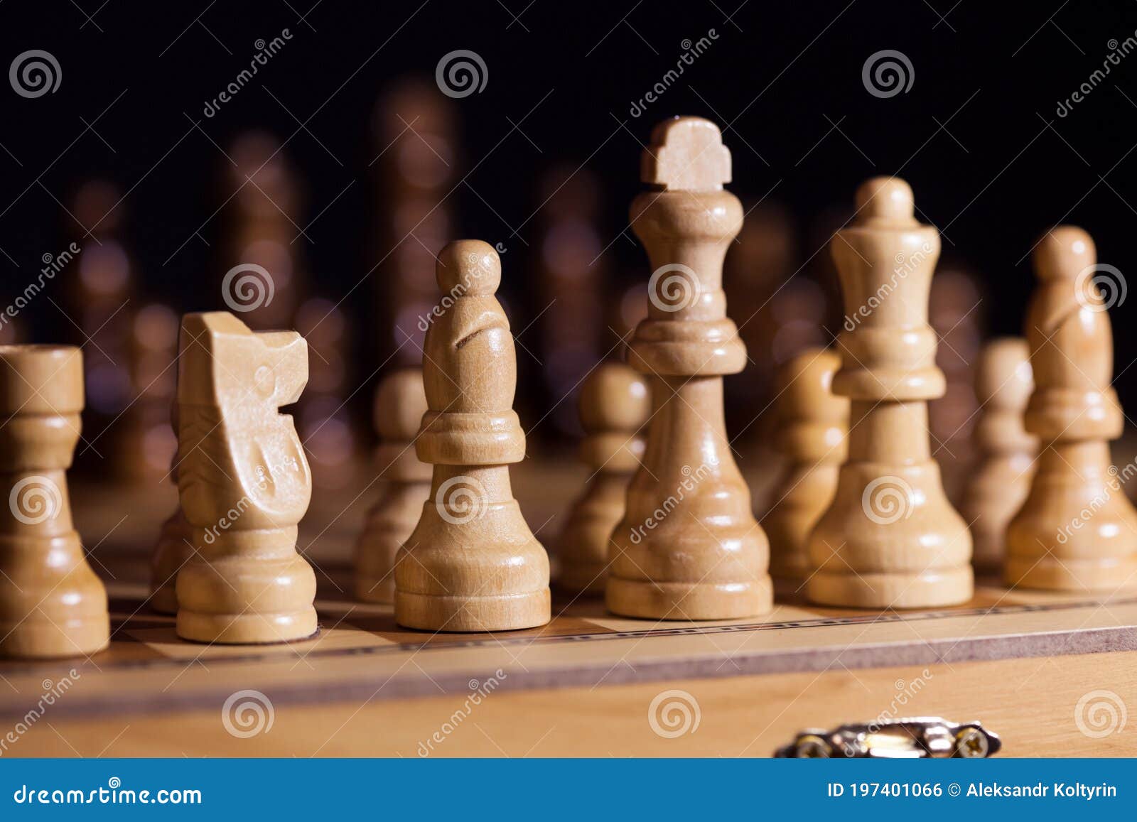 A Game of Chess, the Beginning of a Chess Game Two Sides Opposite Each ...