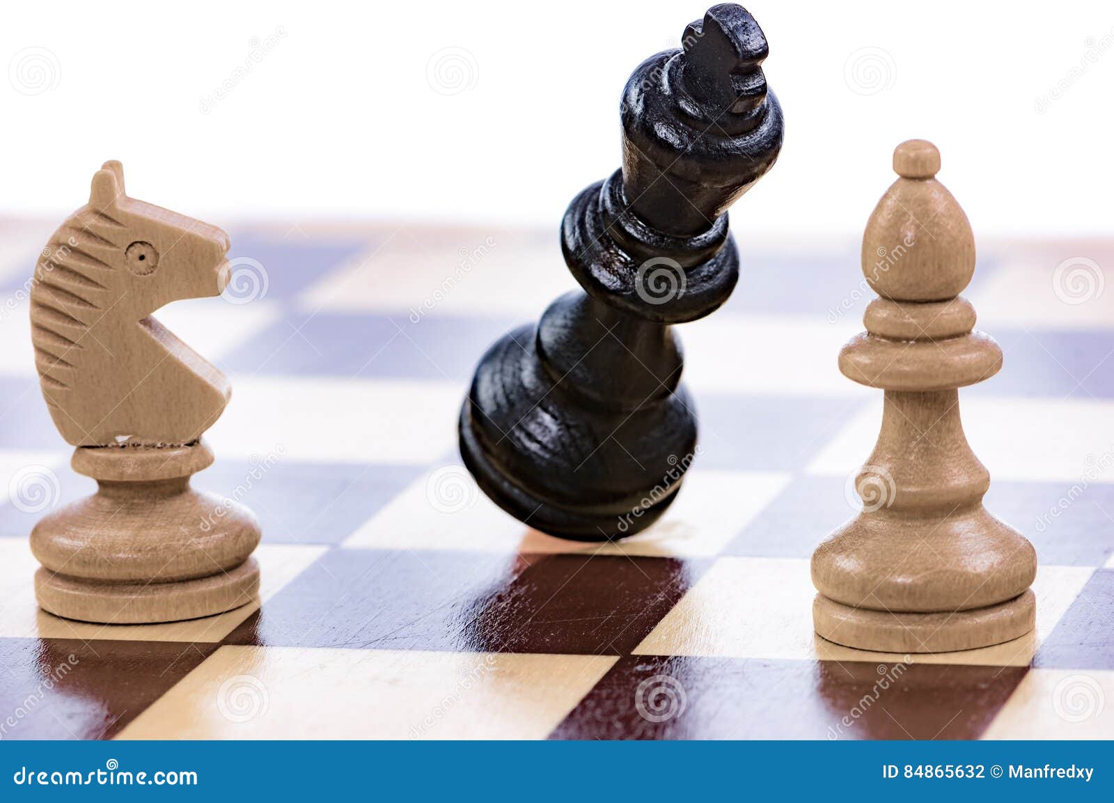 Game of Chess with a Falling King Stock Photo - Image of piece ...