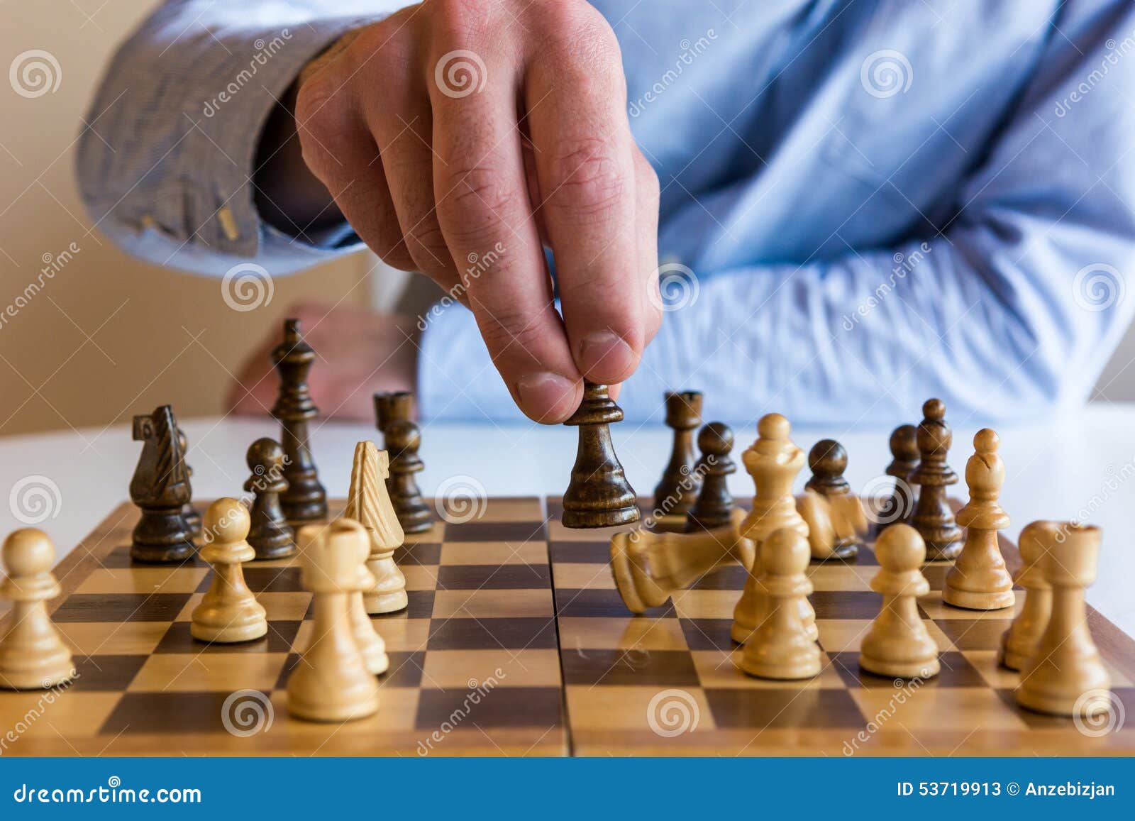 Game of chess stock image. Image of board, ideas, closeup - 53719913
