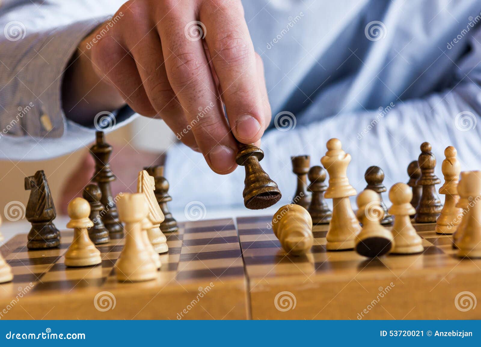 Game of chess stock image. Image of macro, demolished - 53720021