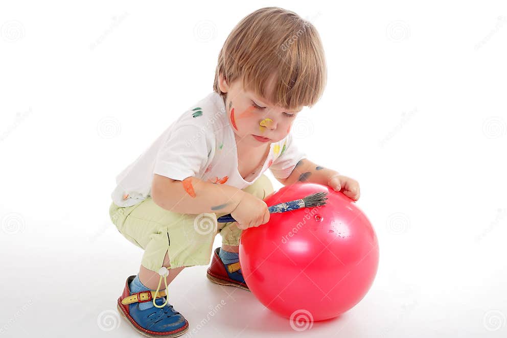 Game of children stock image. Image of isolation, ball - 3052867