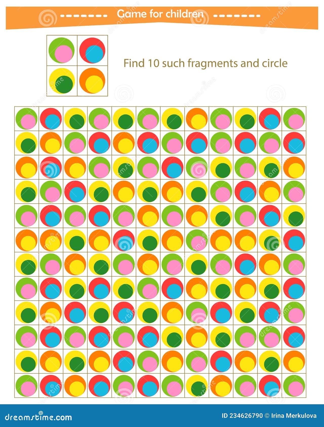 A Game for Children. Find the Shapes Stock Vector - Illustration of ...