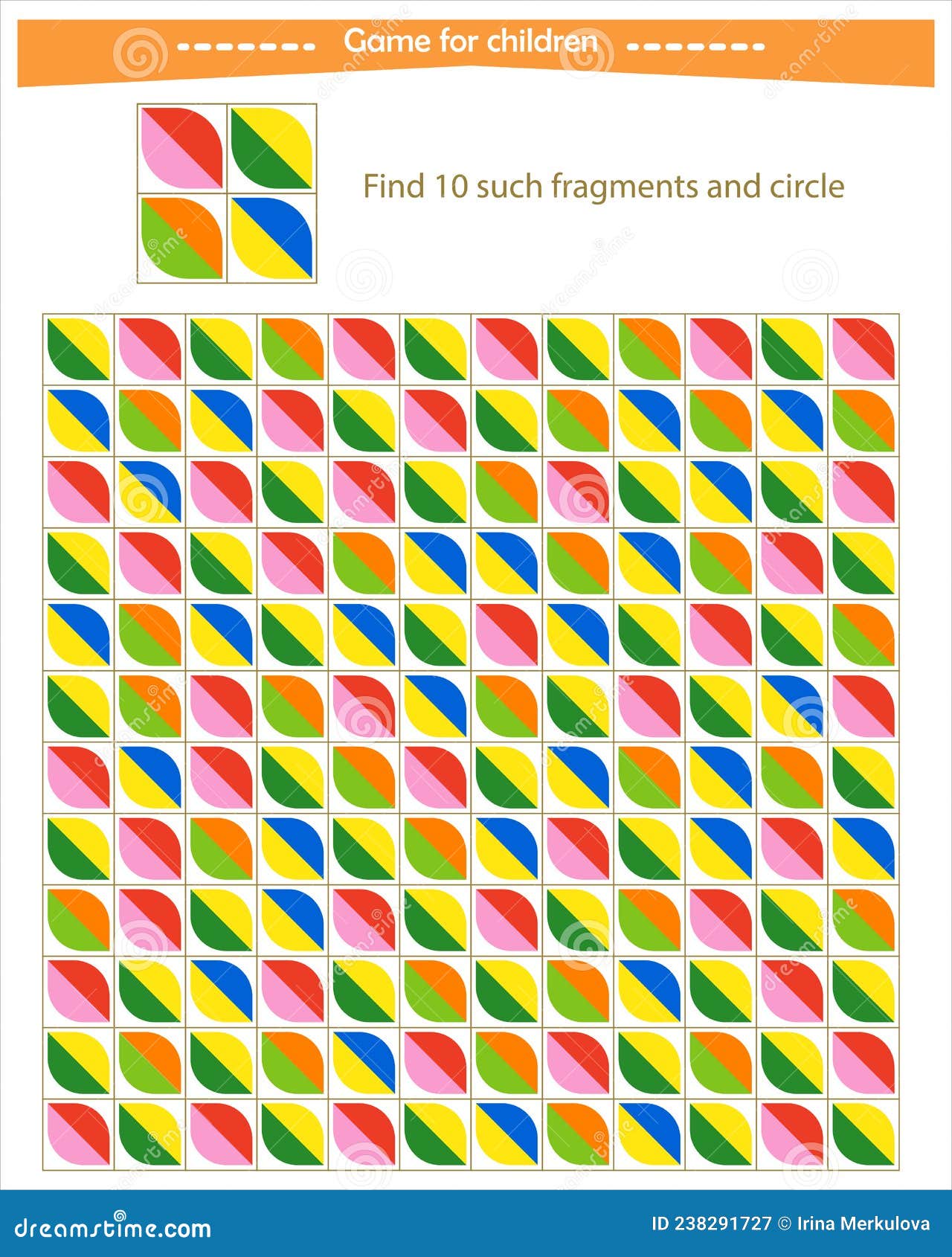 A Game for Children. Find the Shapes Shown Stock Vector - Illustration ...