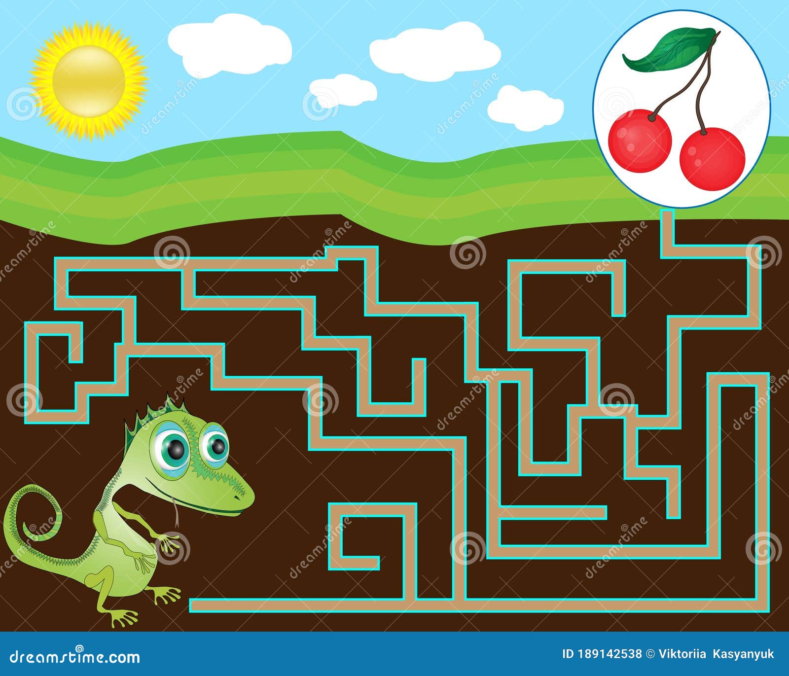 Game for Children. Maze for Children Stock Vector - Illustration of ...