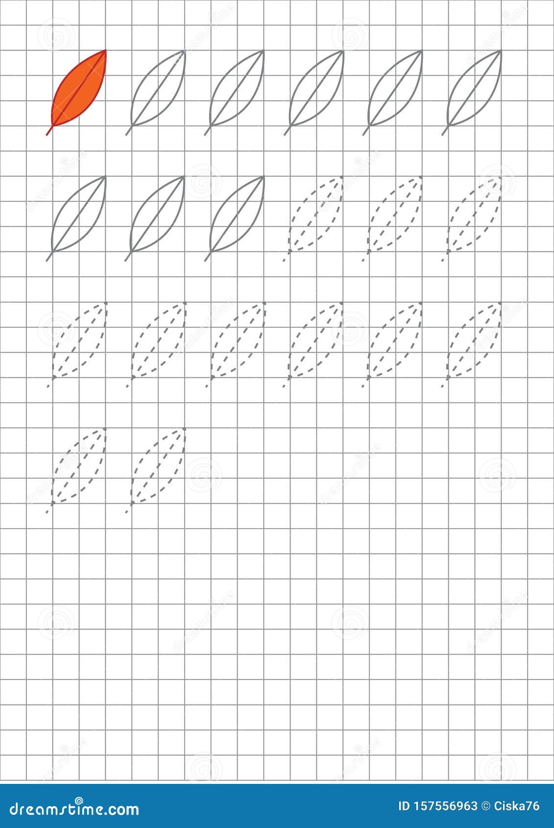 Leaf, a game for children stock illustration. Illustration of ...