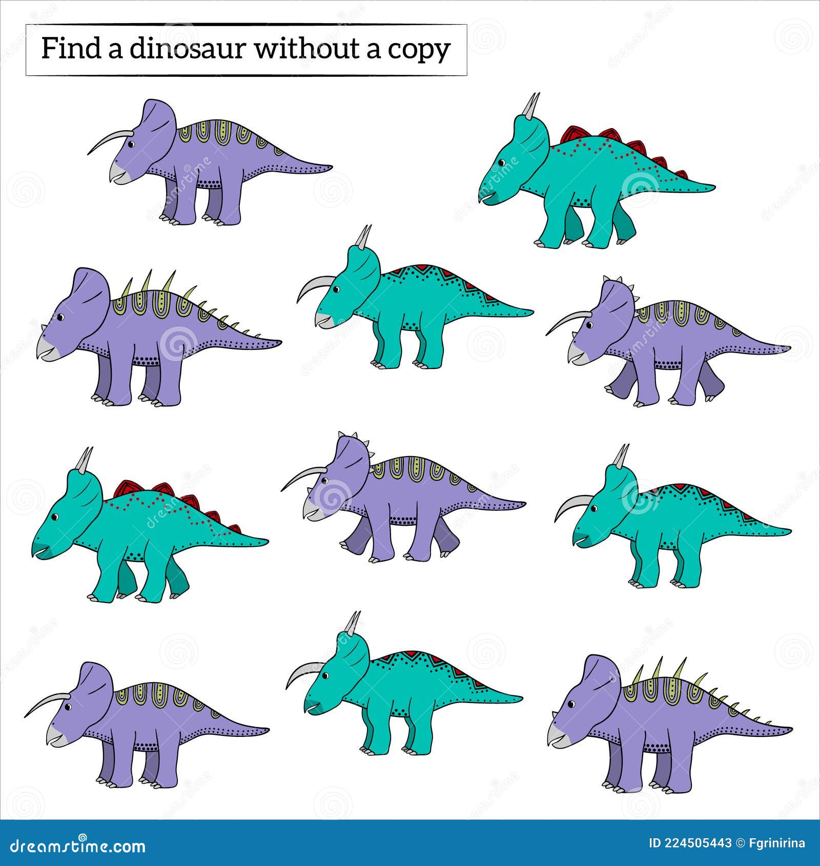 Dinosaurs Are Similar To Giant Chameleons Coloring Page Cartoon Vector ...