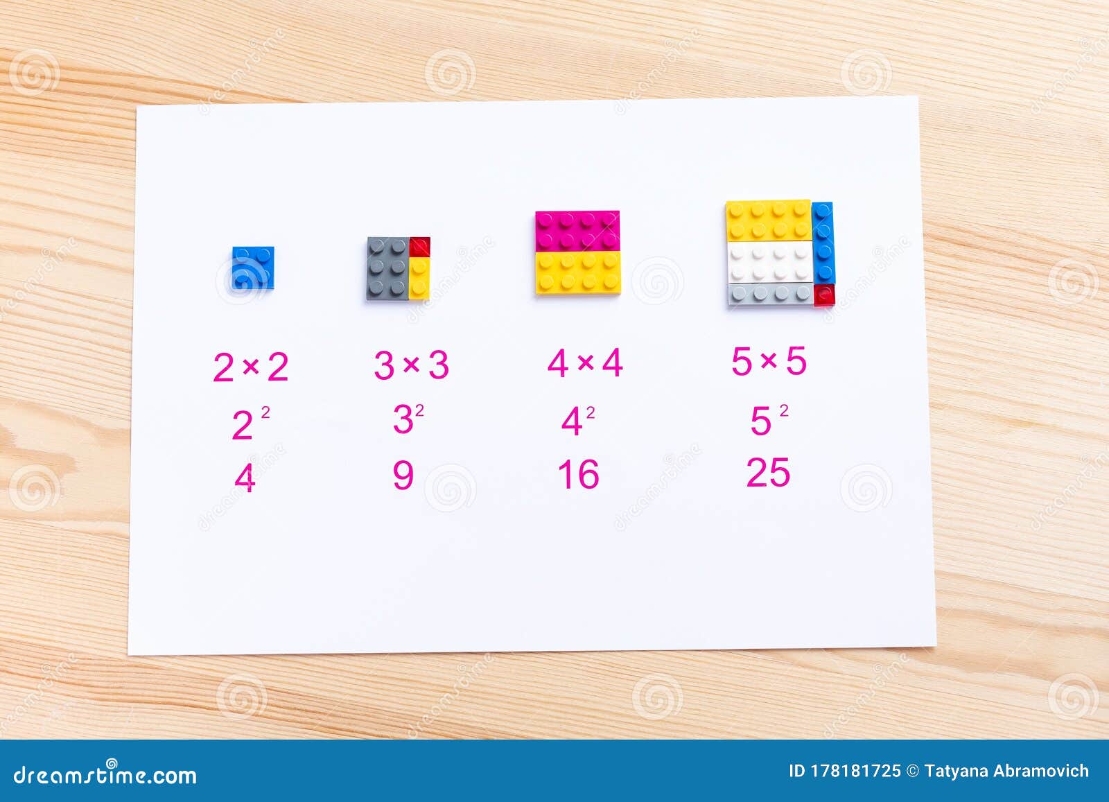 A Game for Children To Learn Mathematics. Match the Blocks To the ...