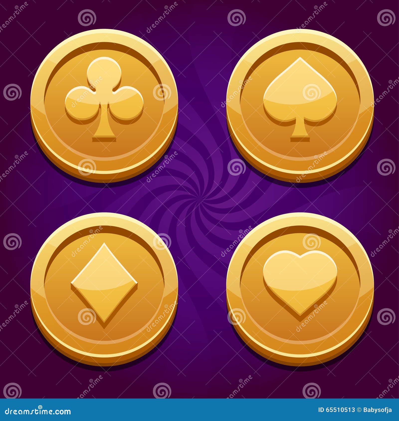 Game Coin stock vector. Illustration of peak, clubs, wages - 65510513