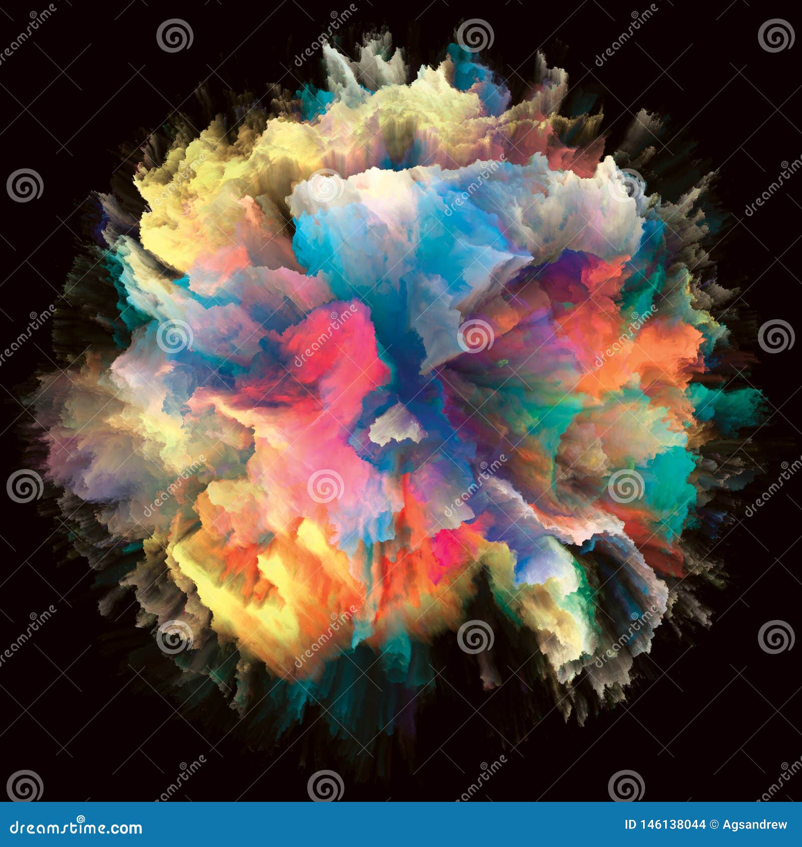 Game of Color Splash Explosion Stock Illustration - Illustration of ...